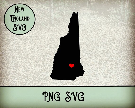 New Hampshire Heart SVG File - Etsy