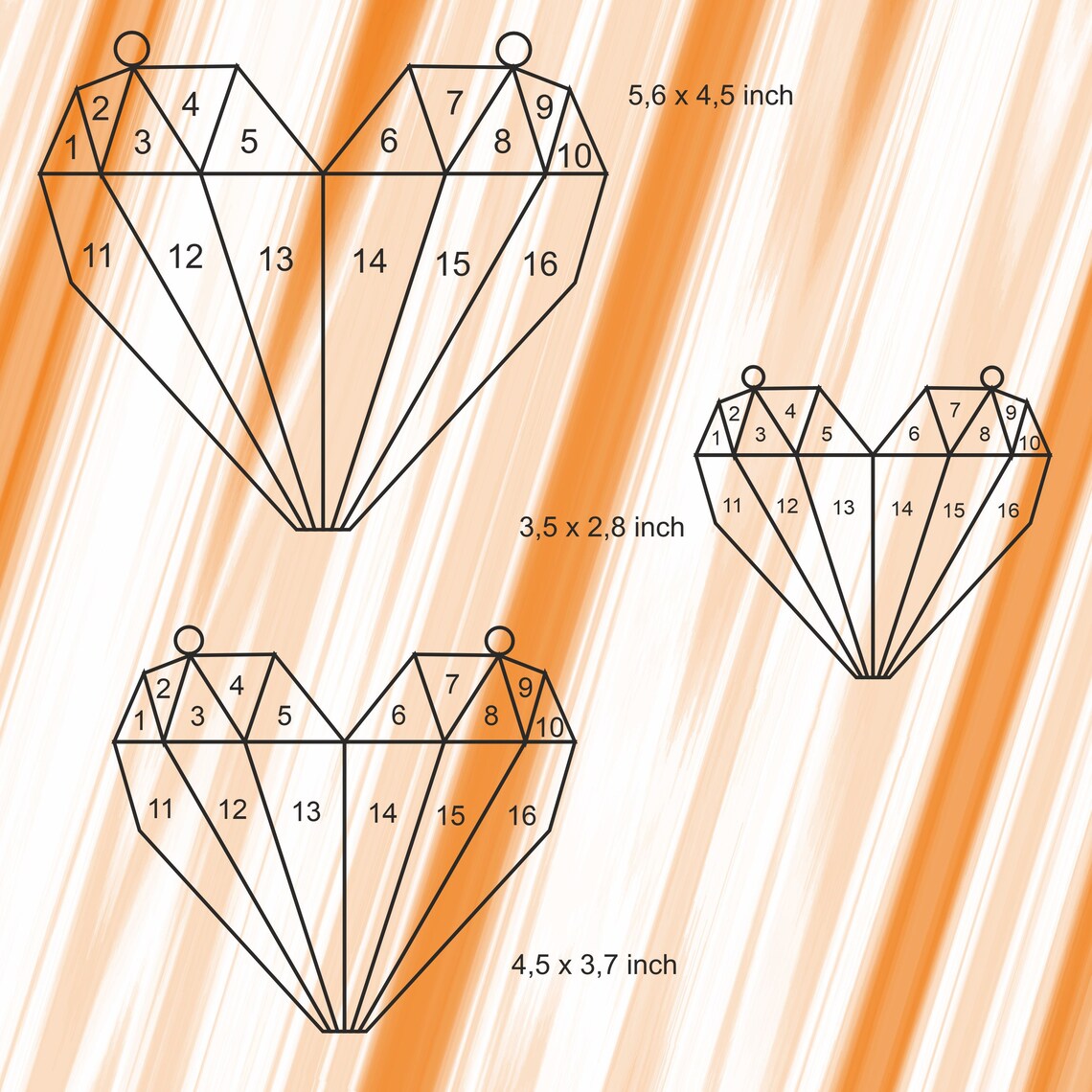 Geometric Heart Stained Glass Pattern, Stained Glass Geometric Pattern ...