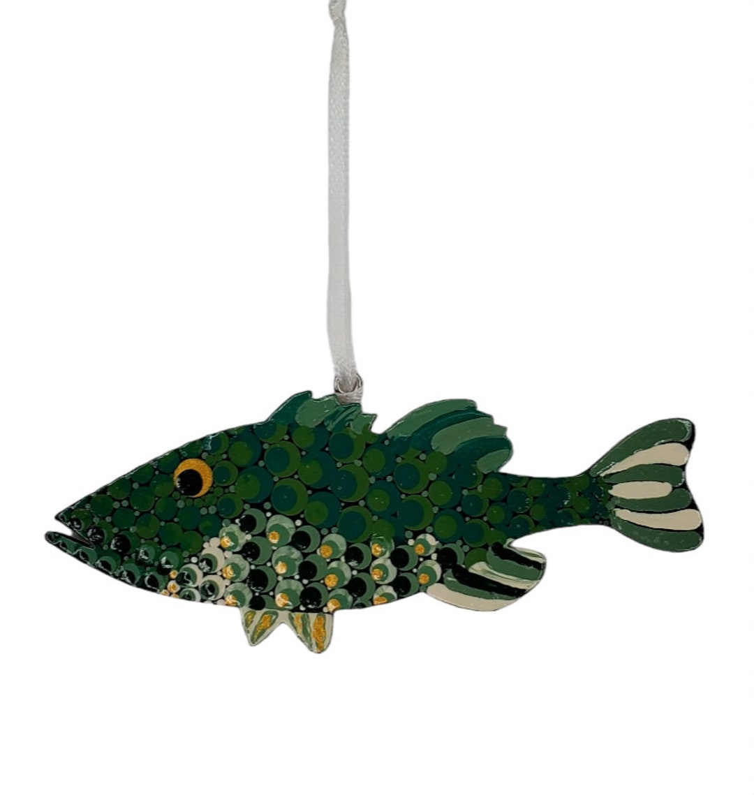 Bass Fish Christmas Ornament Fishing Gift Fisherman Decor Fish - Etsy