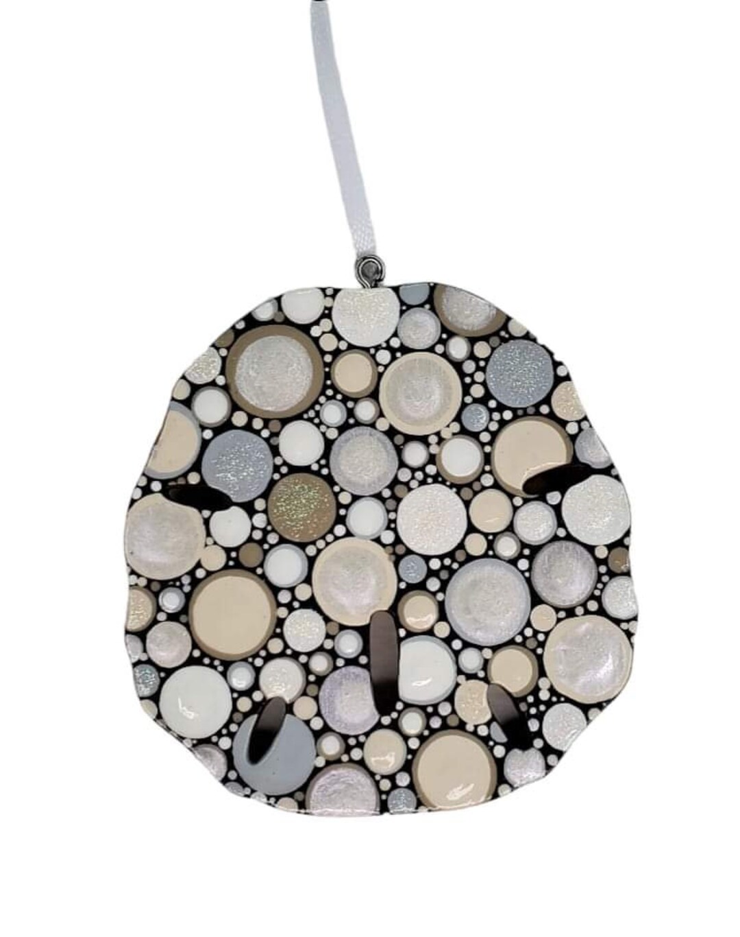 Sand Dollar Christmas Ornament Madala Dot Art Christmas Tree Ornament ...