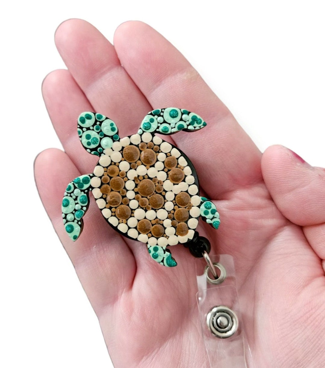 Sea Turtle Badge Reel Nurse Gift Teacher Badge Holder ID Tag Cute Badge ...