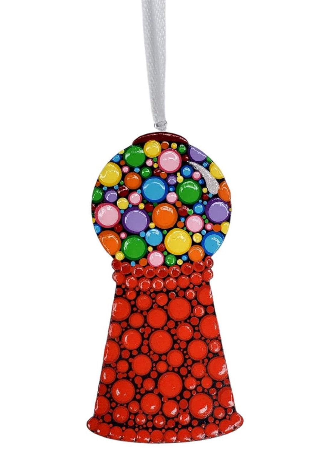 Gumball Machine Christmas Ornament Madala Dot Art Gumdrop Christmas ...