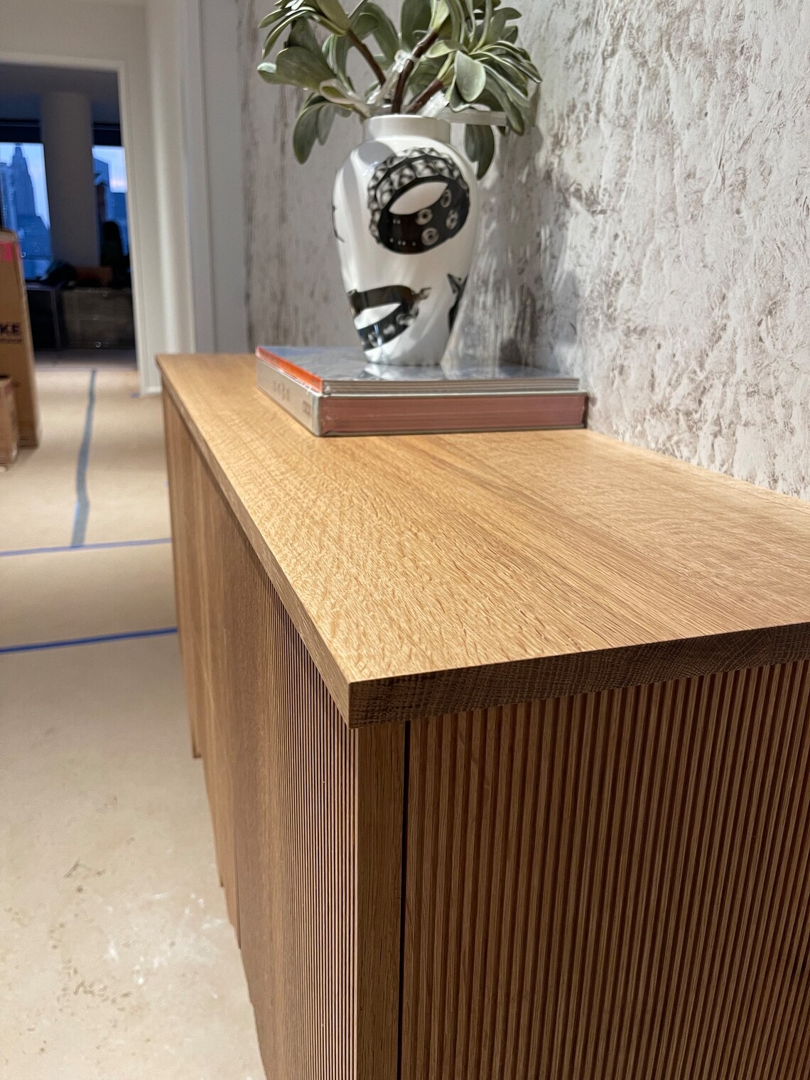 Slatted Floating Console for Modern Living Rooms and Entryways - Etsy