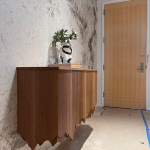 Slatted Floating Console for Modern Living Rooms and Entryways - Etsy