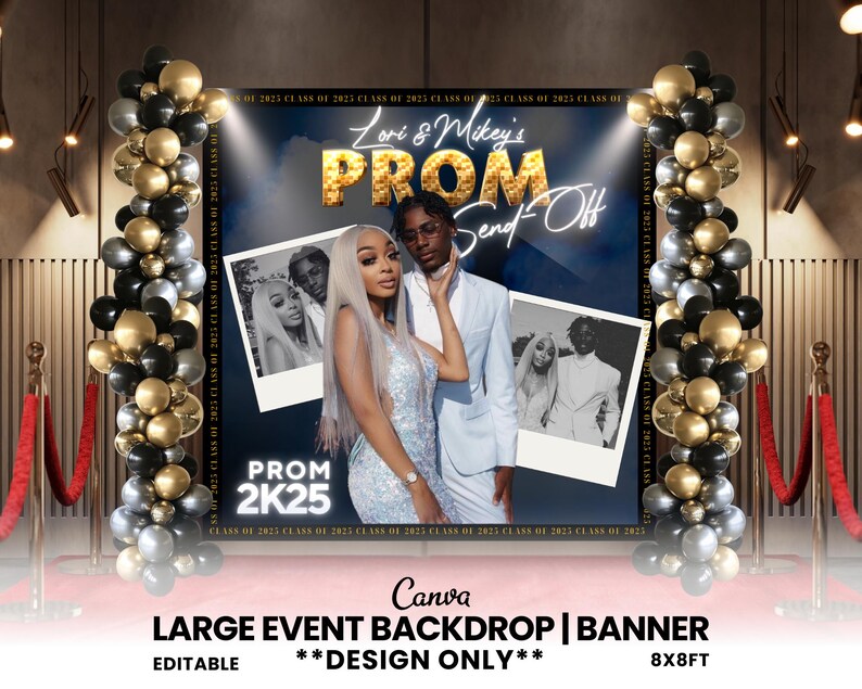 Prom Send off Banner, Grad Party Decor, Prom Party Backdrop, Graduation ...