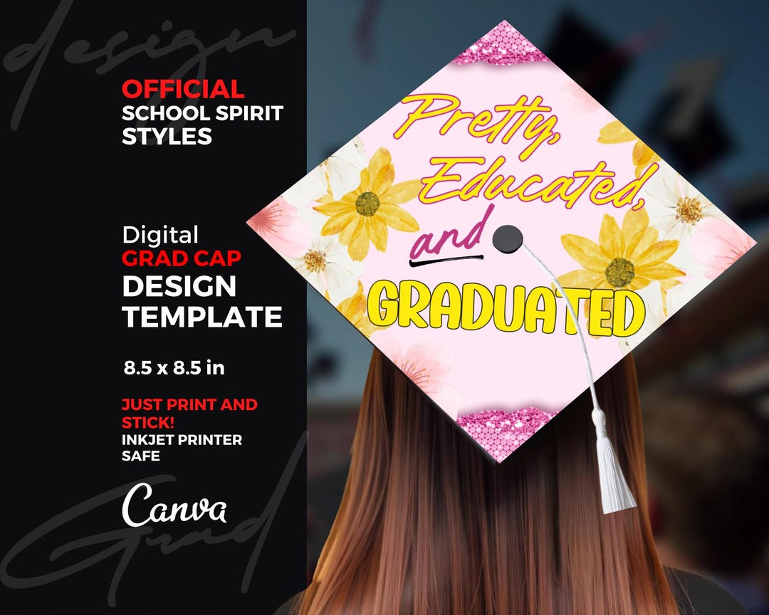 Graduation Cap Topper, Grad Cap Template, Grad Cap Design, Grad Hat ...