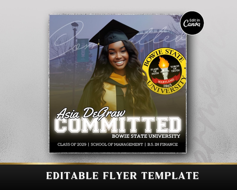 College Decision Day Flyer, Graduation, Senior 2025, Social Media ...