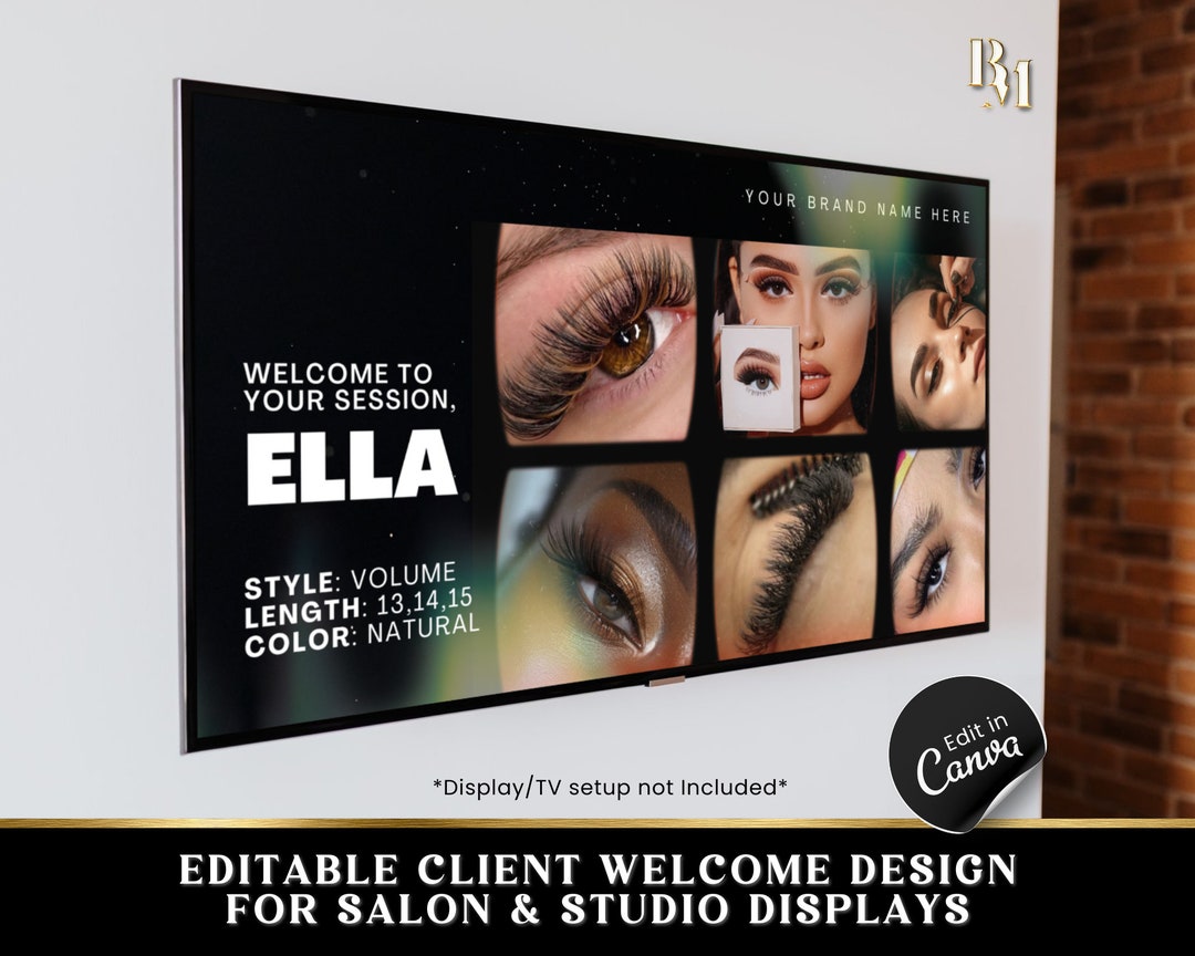 Salon Sign, Digital Salon Decor, Wall Salon Sign, Salon Decor, Client ...