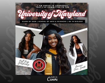 College Decision Day Flyer, Graduation, HBCU, PWI, Social Media College ...