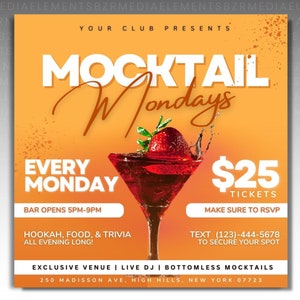 Club Party Flyer, Event Flyer Template, Mocktails, Brunch, Birthday ...