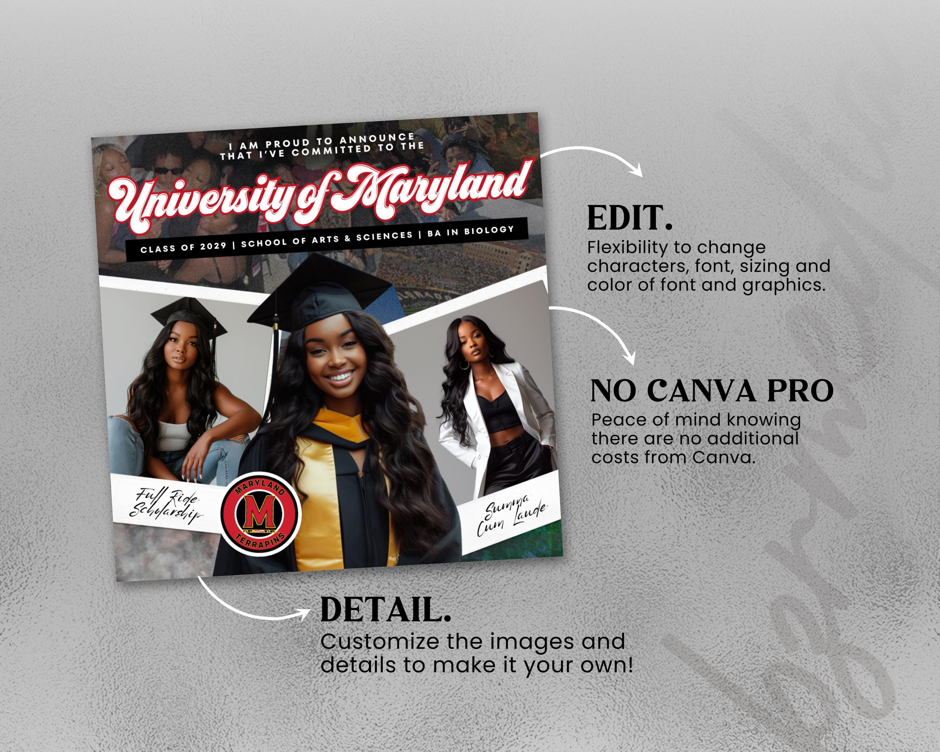 College Decision Day Flyer, Graduation, Senior 2026, Social Media ...