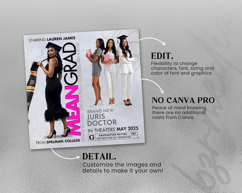 Class of 2025, Graduation Flyer, Grad Party Invite, Graduation Invite ...