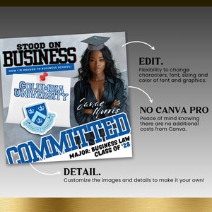 College Decision Day Flyer, Graduation, Senior 2024, Social Media ...