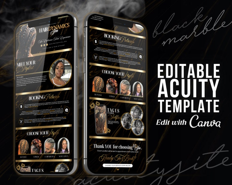 DIY Acuity Booking Site Template Acuity Scheduling Template - Etsy