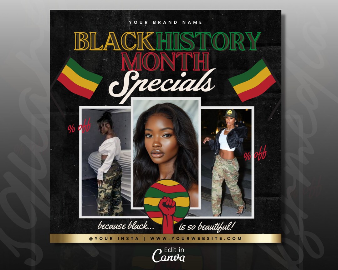 February Booking Flyer, Black History Month Flyer, February Black BHM ...