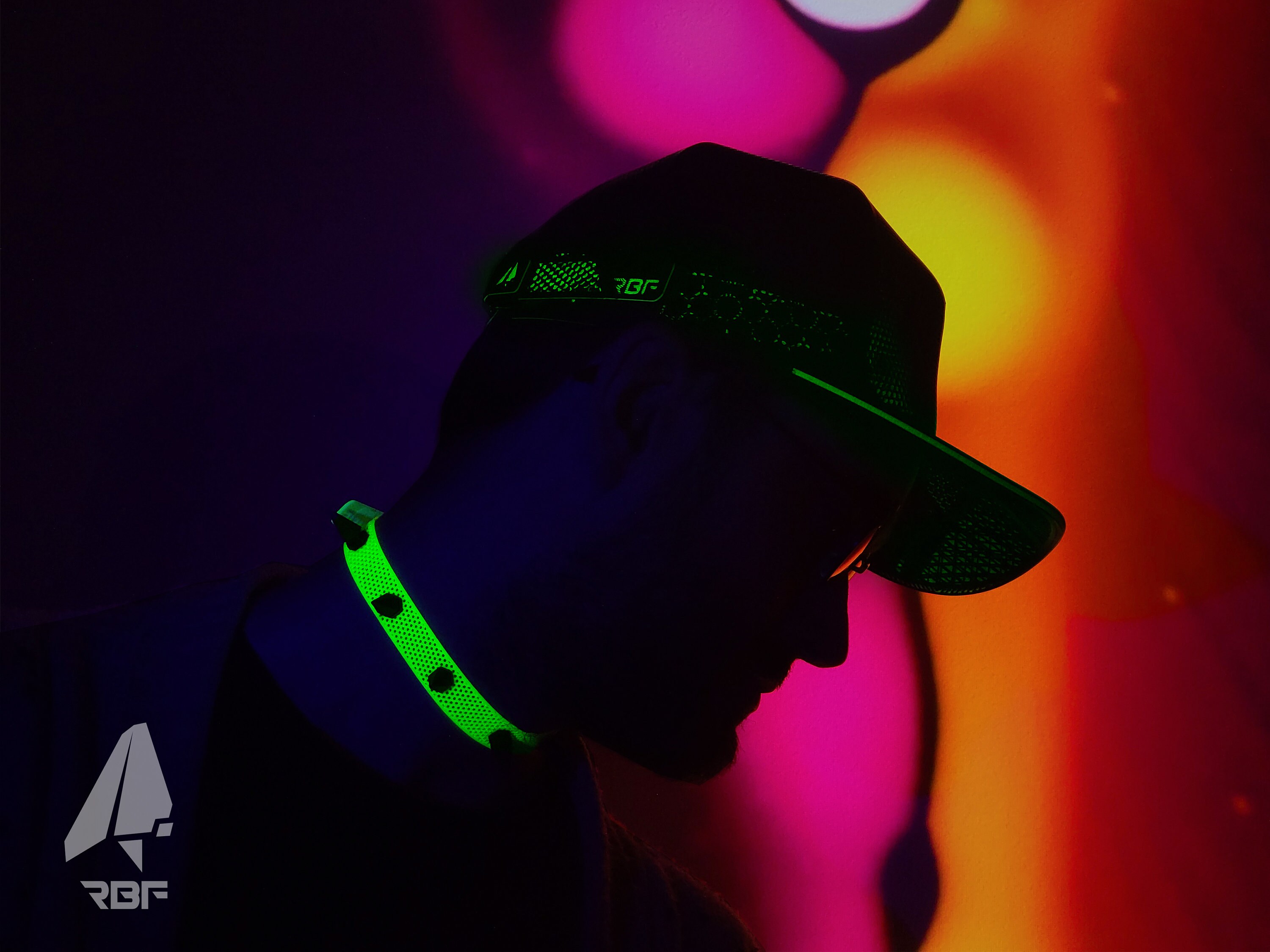 Antithesis Rubber Spike Choker (UV Reactive, Necklace, Artwear, Rave ...