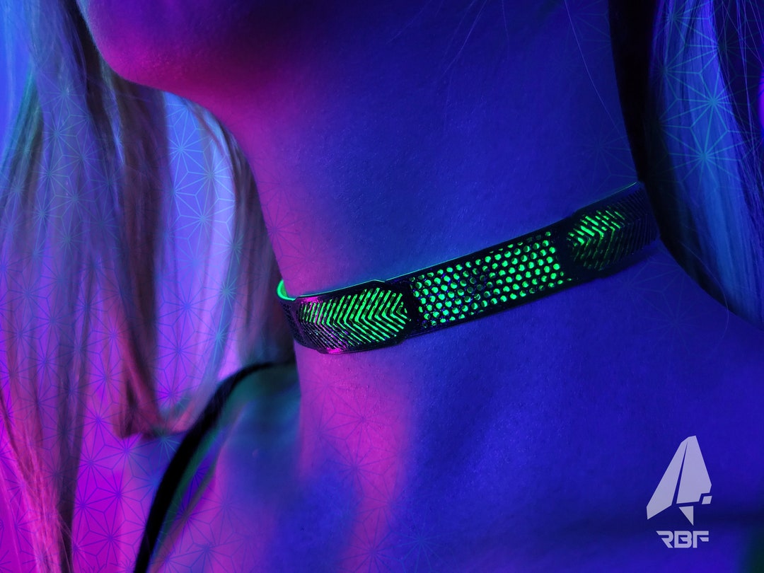 Mini Swatch Rubber Spike Choker (artwear, Choker, Necklace, Rave ...