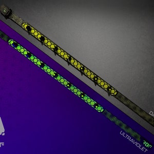 Ripples Rubber Spike Choker (UV Reactive, Necklace, Artwear, Rave ...