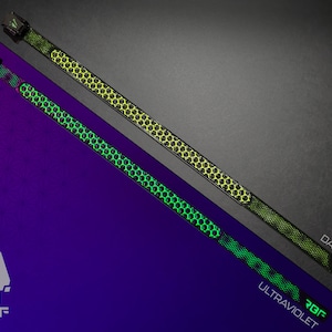 Parallax UV Choker - Rubber Ravewear (necklace, Artwear, Reactive, Rave ...