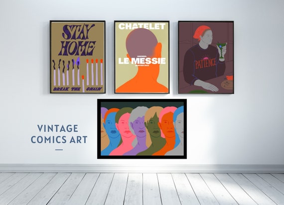 Indie Poster Pack 4 Indie Posters Digital Set Indie | Etsy