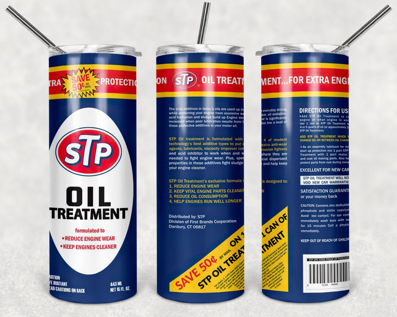 STP Oil Treatment Tumbler Wrap PNG JPG - Etsy
