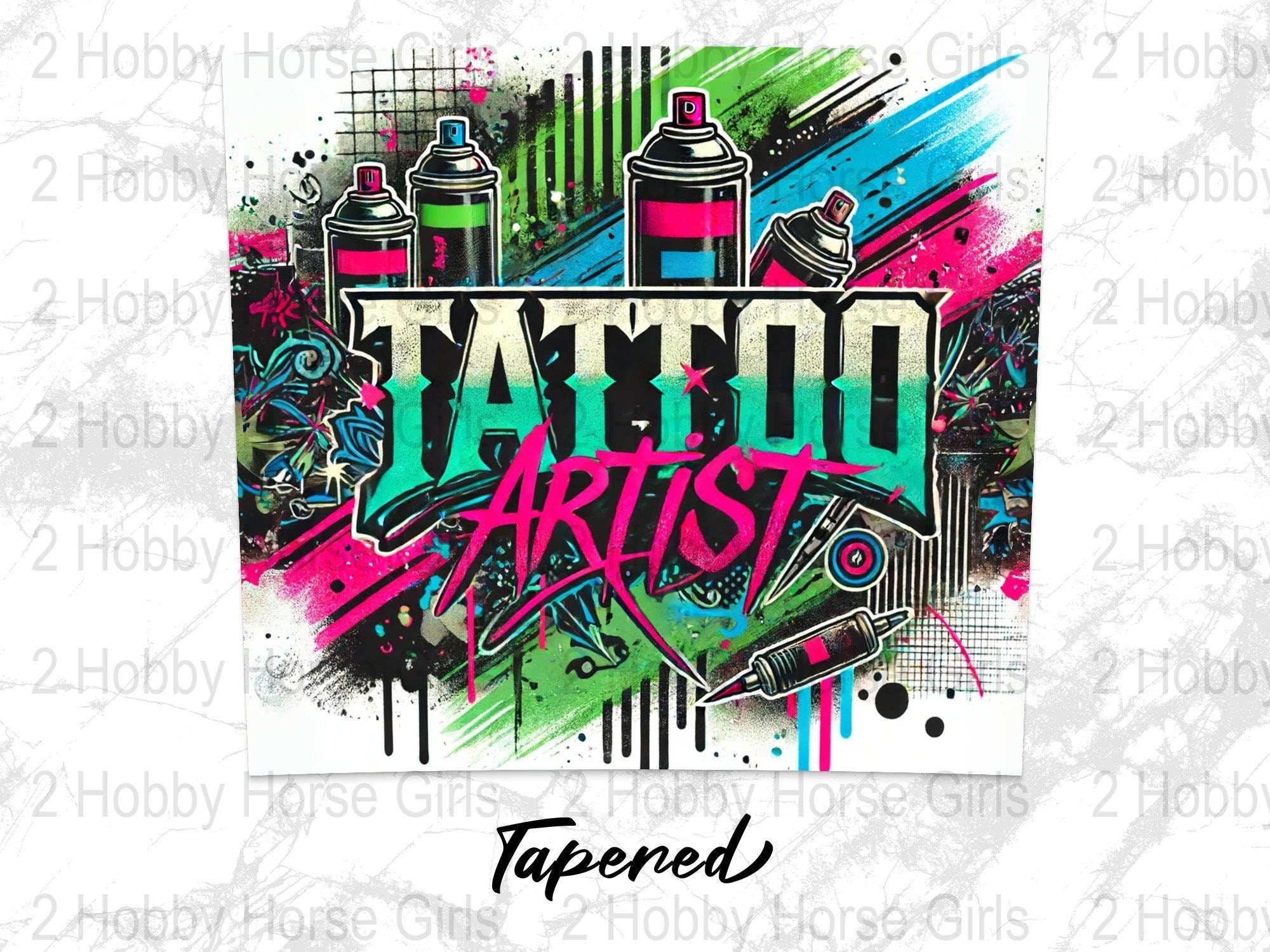 Tattoo Artist Graffiti Art Tumbler Wrap, Digital File Only, Seamless ...