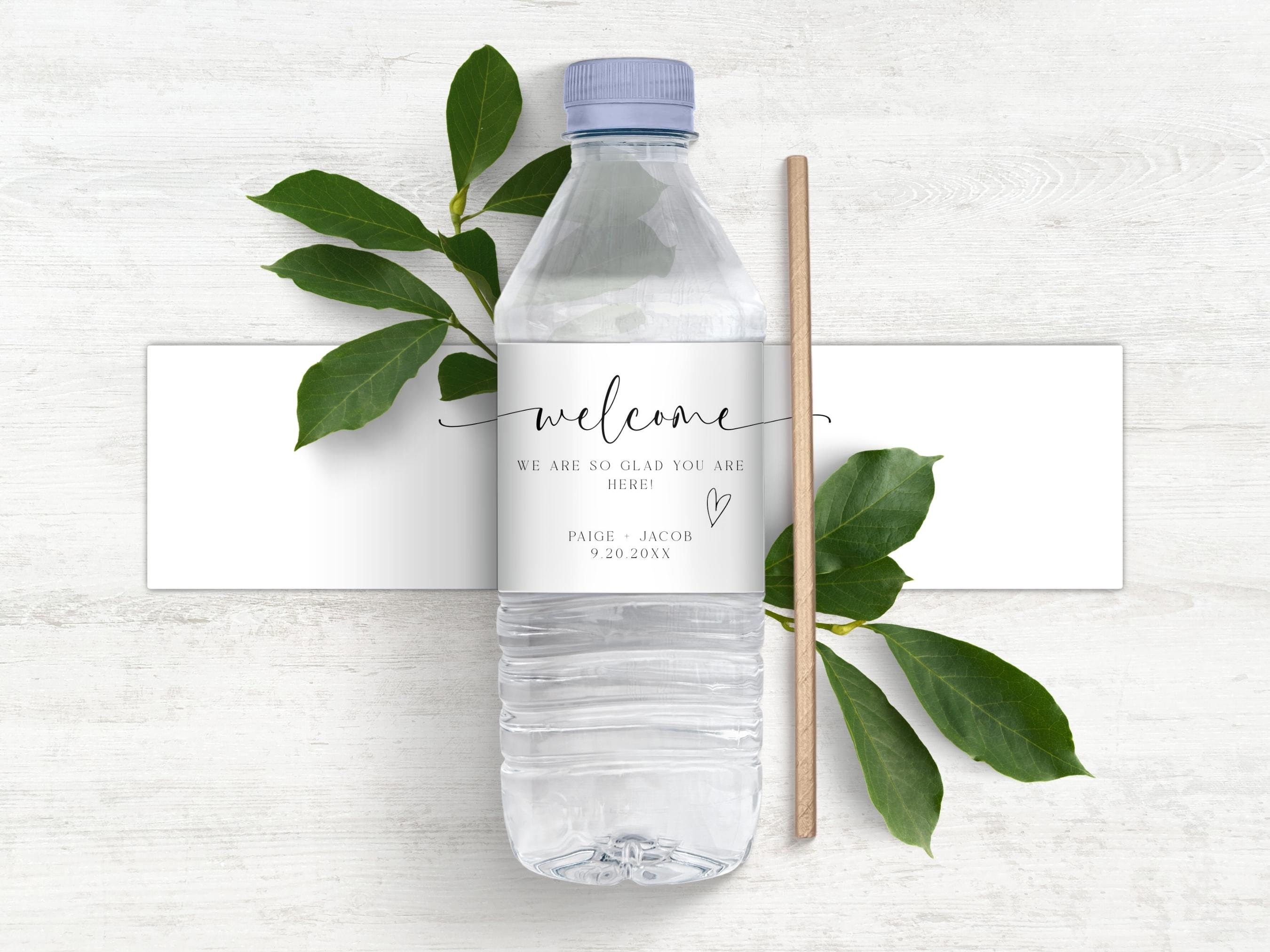 Editable Water Bottle Label Template Printable Water Bottle Label ...