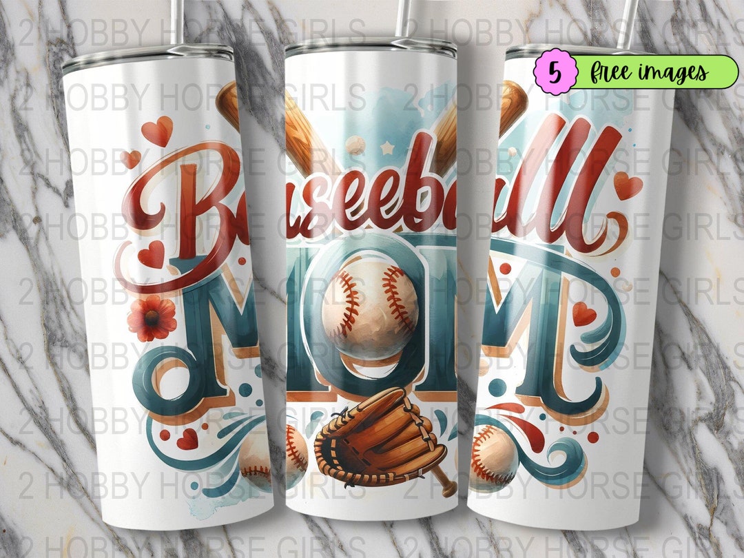 Baseball Mom Tumbler Wrap: Sports Graphics Decal (digital Download) - Etsy