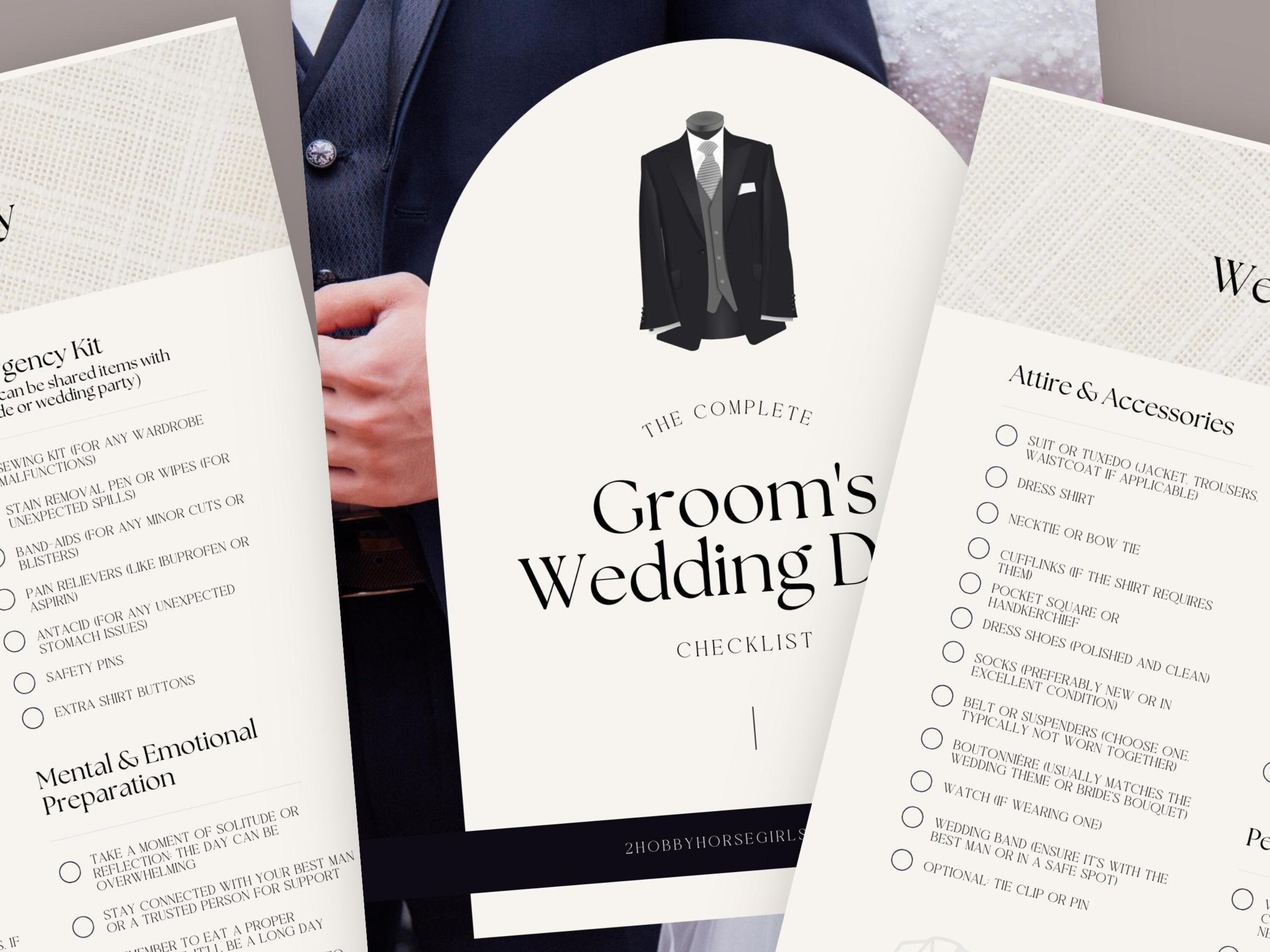 Groom Wedding Checklist Planning Checklist Digital Template Wedding ...