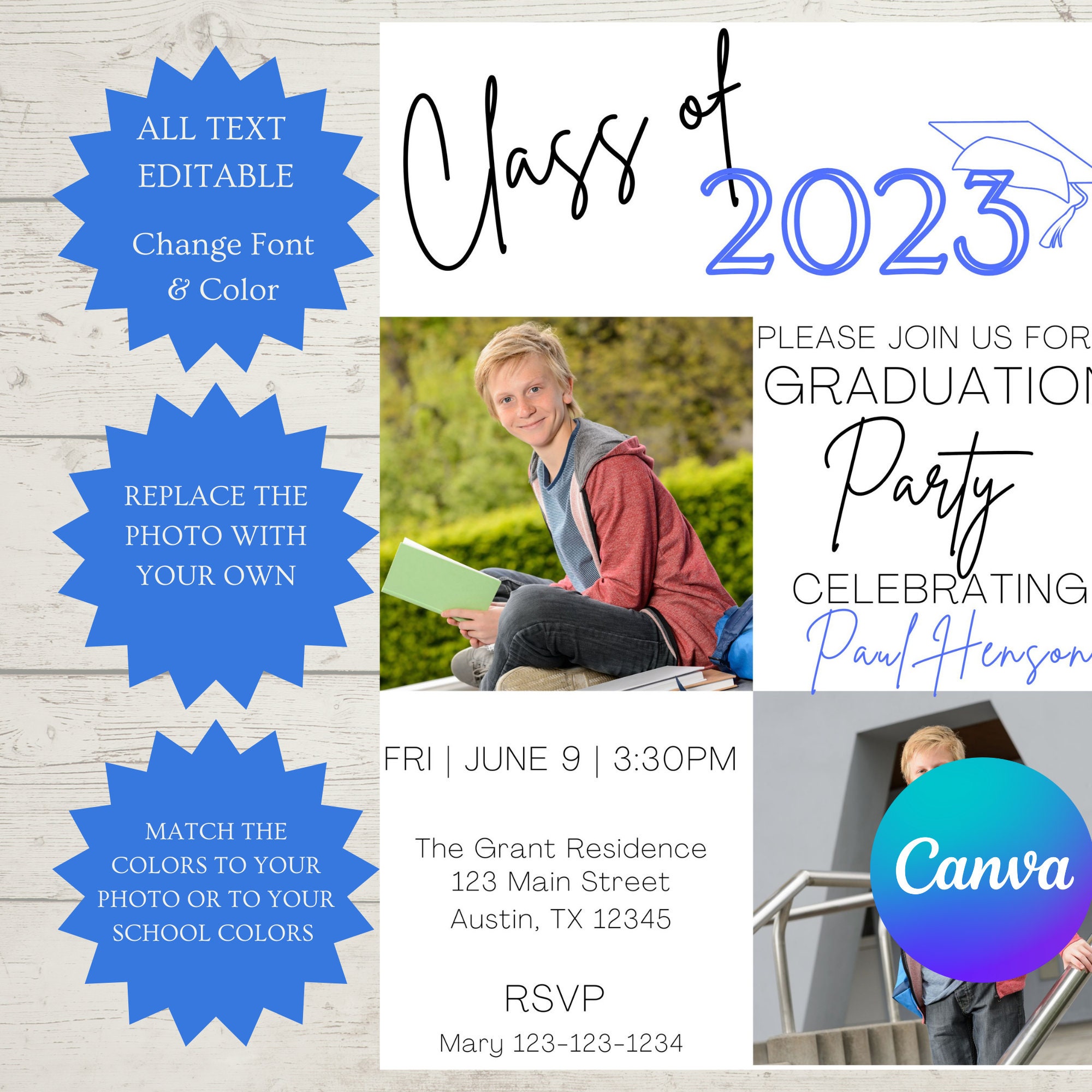 Graduation Party Invitation, Class of 2023 Graduation Ceremony ...