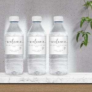 Editable Water Bottle Label Template Printable Water Bottle Label ...