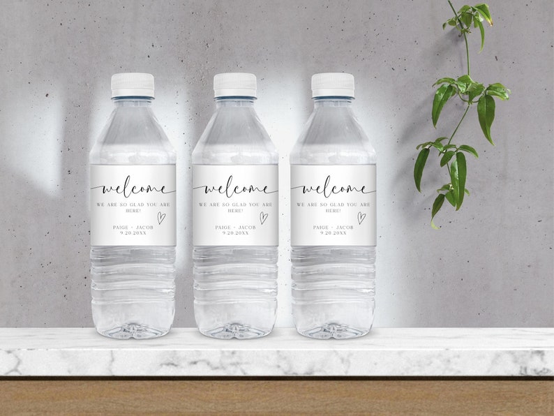 Editable Water Bottle Label Template Printable Water Bottle Label ...