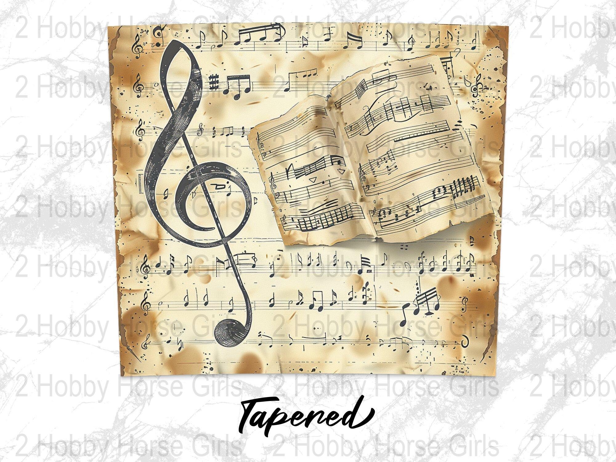 Musical Notes Art Print, Vintage Sheet Music Design, Antique Music Wall ...