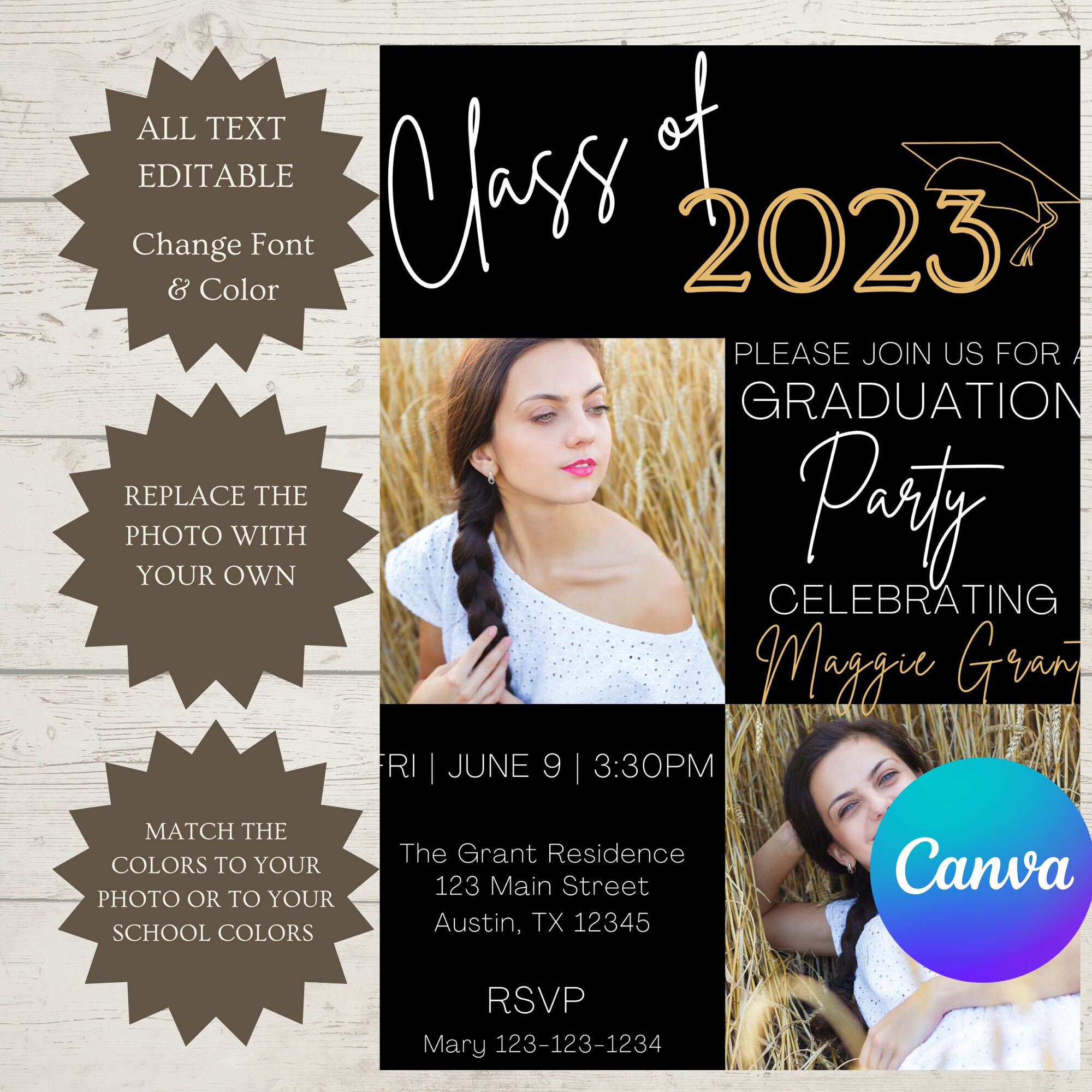 Graduation Party Invitation, Class of 2023 Graduation Ceremony ...