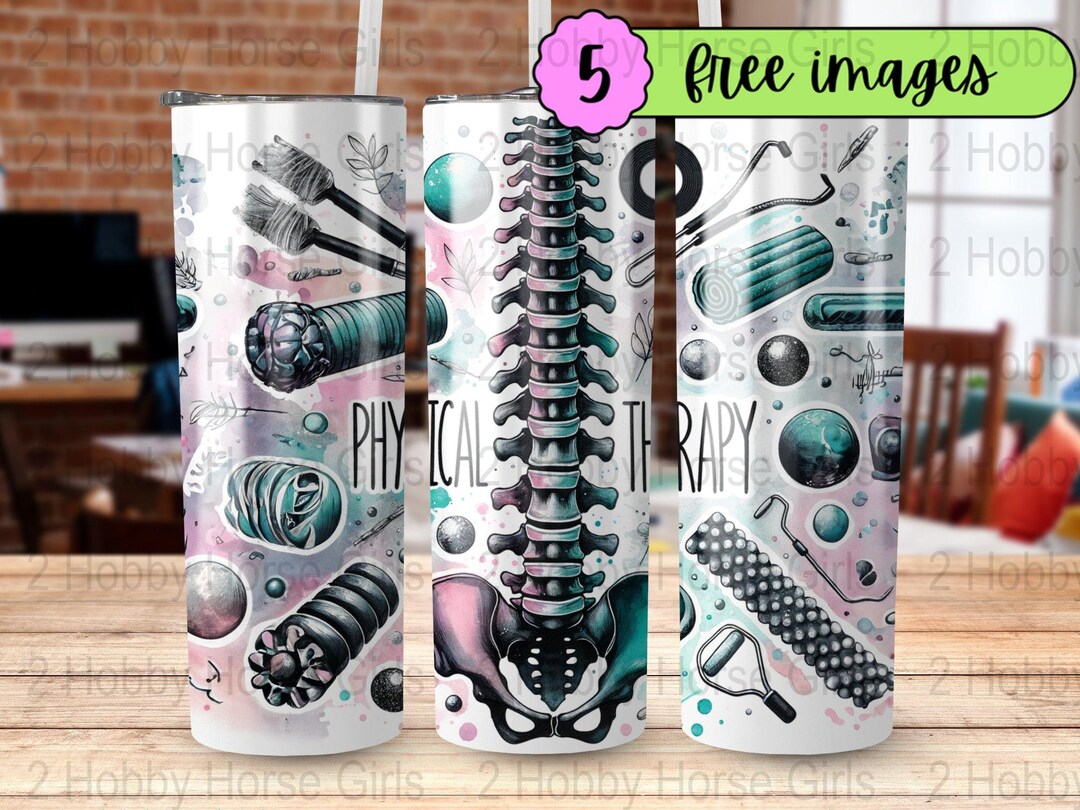 Physical Therapy Tumbler Wrap: Spine Anatomy Design (digital Design) - Etsy