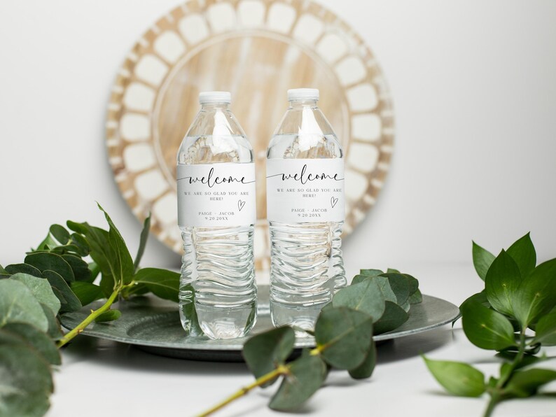 Editable Water Bottle Label Template Printable Water Bottle Label ...