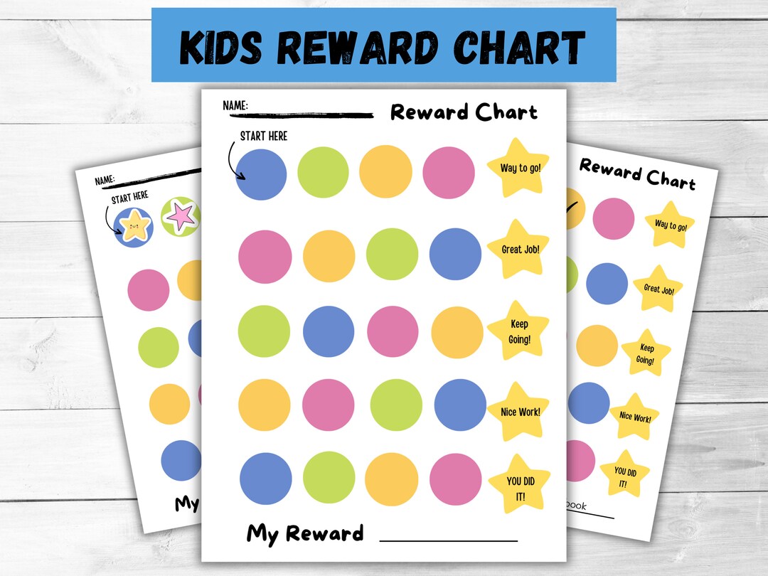Daily Chore Chart | Children Behavior Chart | Toilet Train | Reward ...