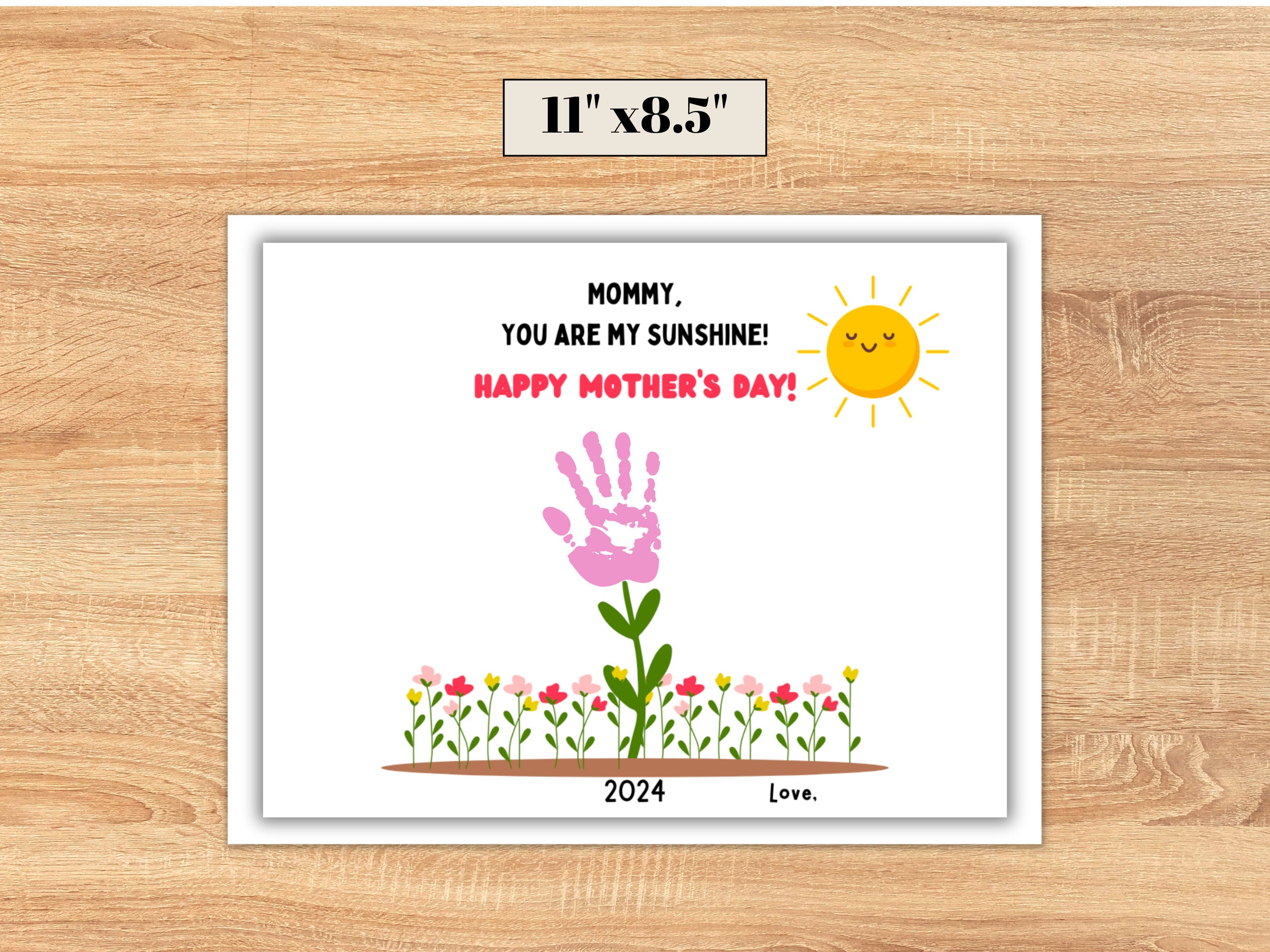 Happy Mothers Day Handprint Craft Art Child Art Activity Gift for Mom ...