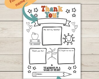 End of the Year Teacher Appreciation Gift Thank You Gift Printable ...