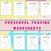 Preschool Tracing Worksheets | Prewriting Worksheets | Fine Motor ...