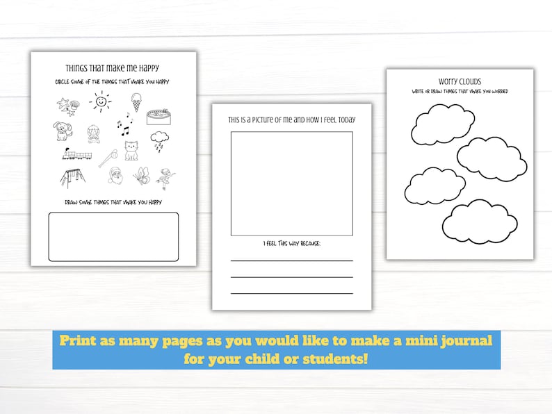 Kids Feelings Journal | Feelings Journal for Children | Emotions for ...