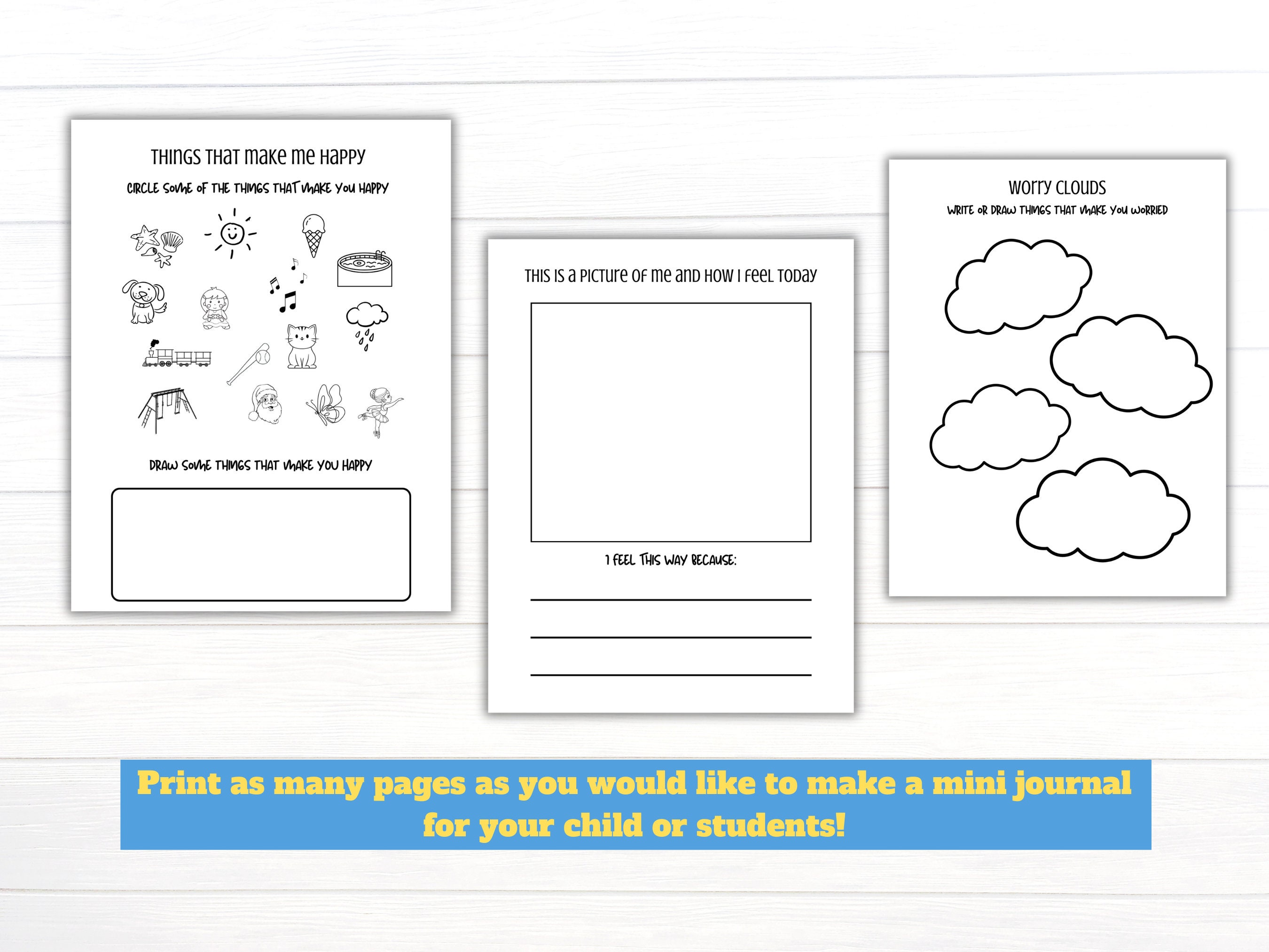 Kids Feelings Journal | Feelings Journal for Children | Emotions for ...