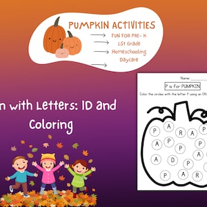 Pumpkin Activities | Preschool Learning Fall |kids Fall Activities ...