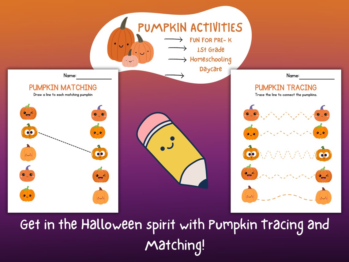 Pumpkin Activities | Preschool Learning Fall |kids Fall Activities ...
