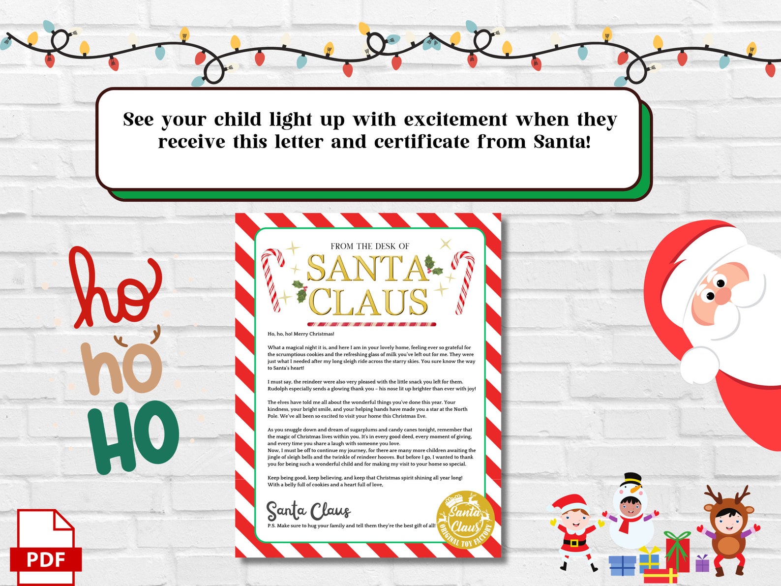 Letter From Santa | Editable Letter From Santa | Letter From Santa ...