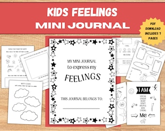 Kids Feelings Journal Feelings Journal for Children Emotions for Kids ...
