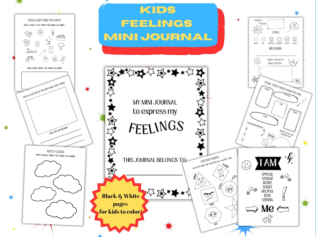 Kids Feelings Journal | Feelings Journal for Children | Emotions for ...
