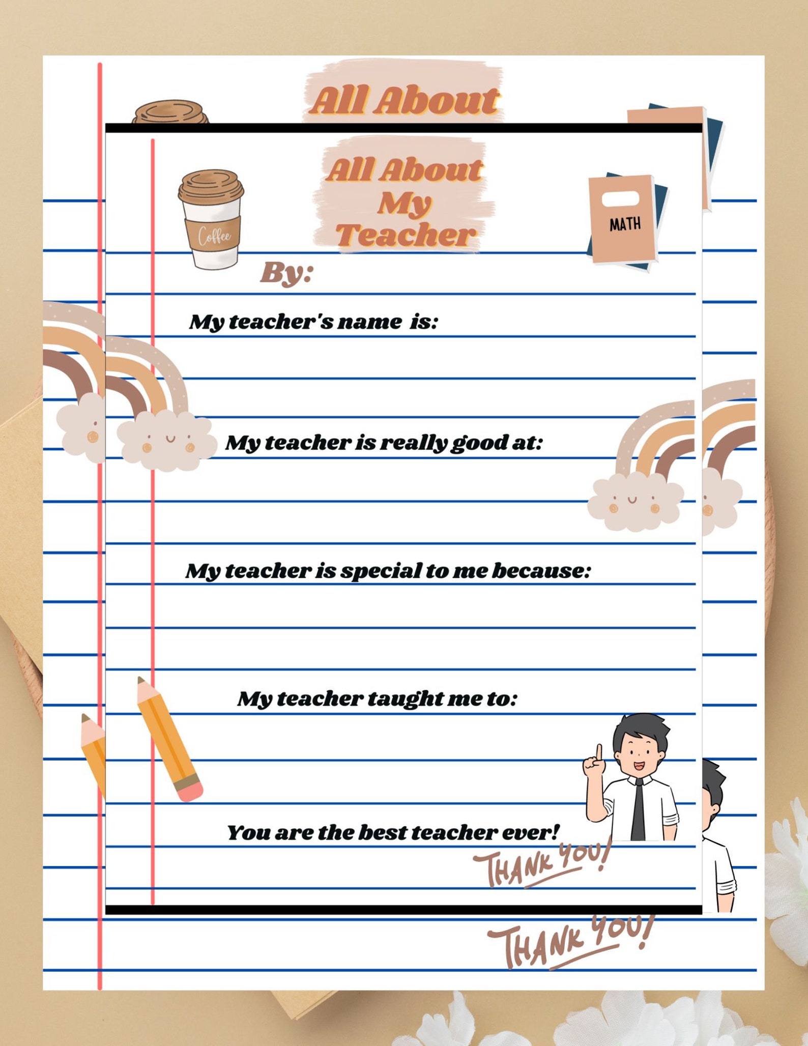Teacher Appreciation Printable | Teacher Appreciation Gift | All About ...