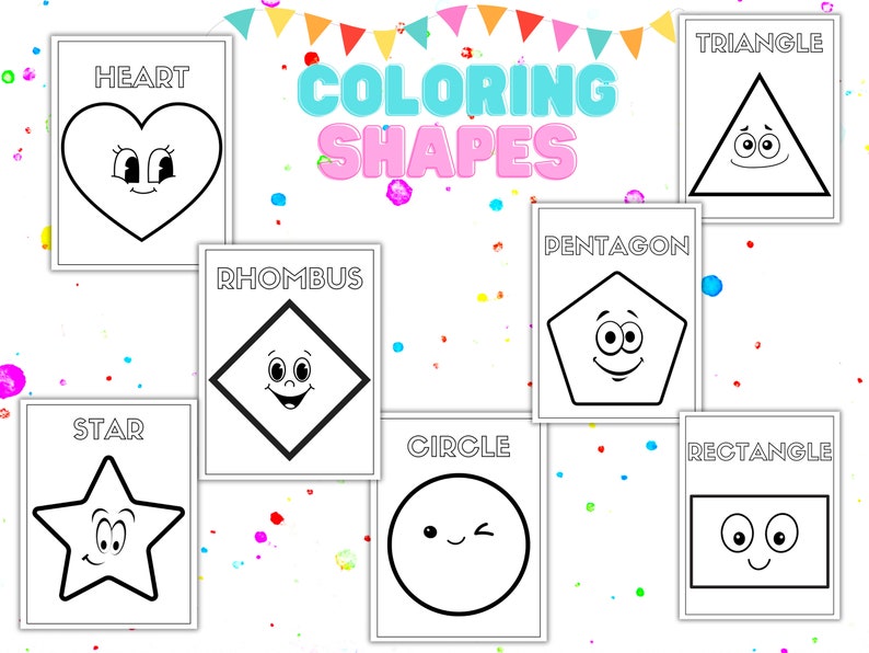 Shape Matching | Preschool Learning Shapes | Shape Tracing ...