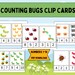 Counting Bugs Clip Cards, Preschool Counting 1-10, Preschool Math ...